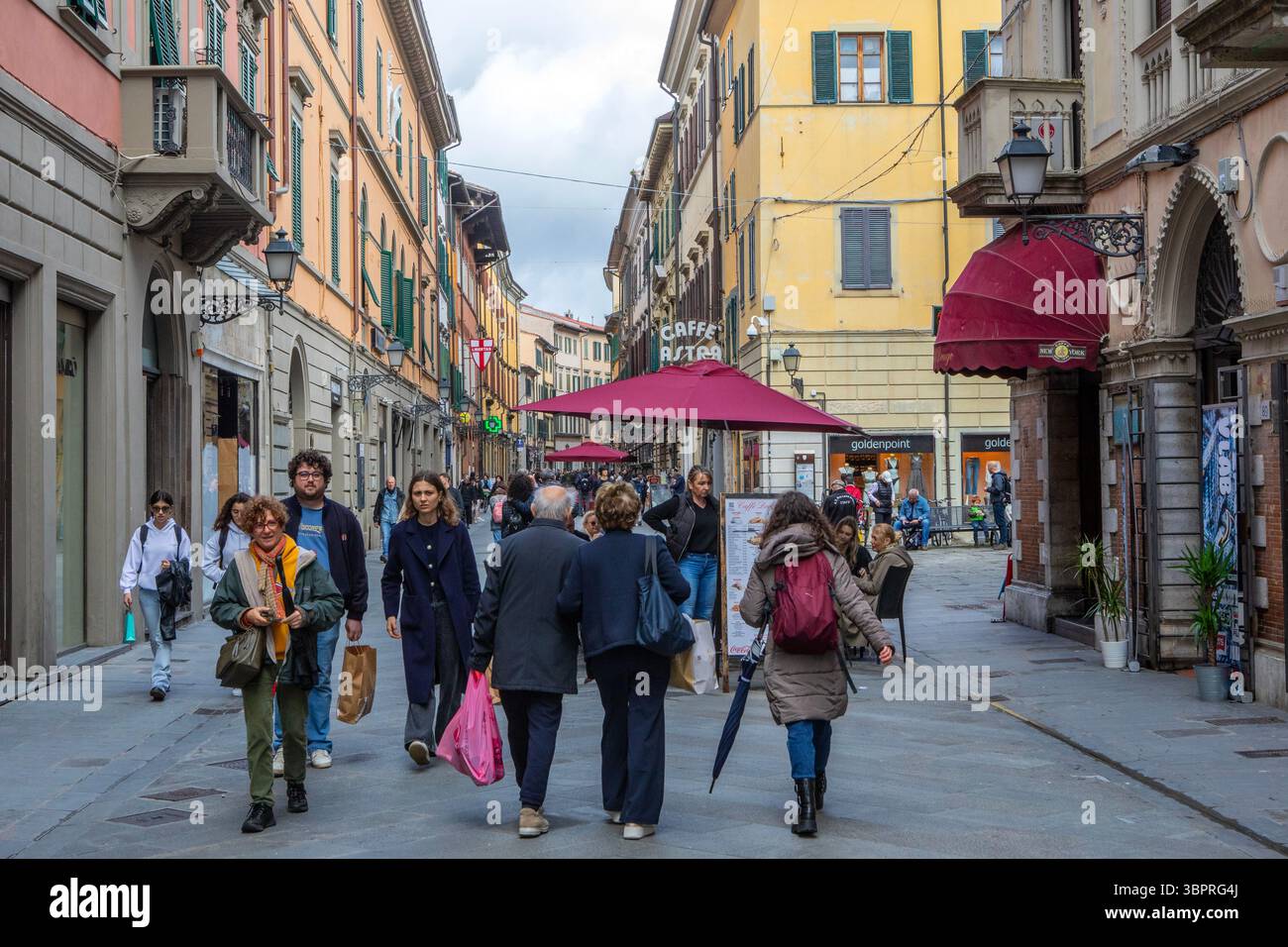 Pisa, Itlay - April 15th 2025: A view of Corso Italia - one of the main ...
