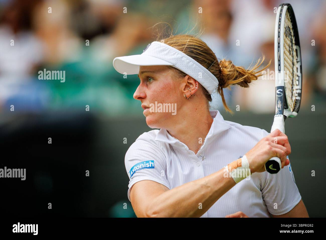 Liudmila Samsonova during the Quarter Final match against Iga Swiatek ...