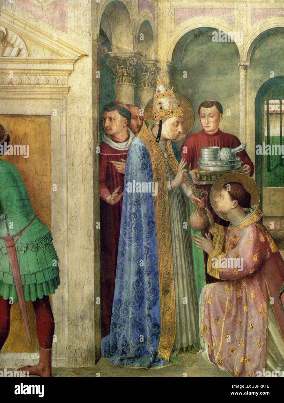 Fresco in the Niccoline Chapel depicting Pope Sixtus II with the ...