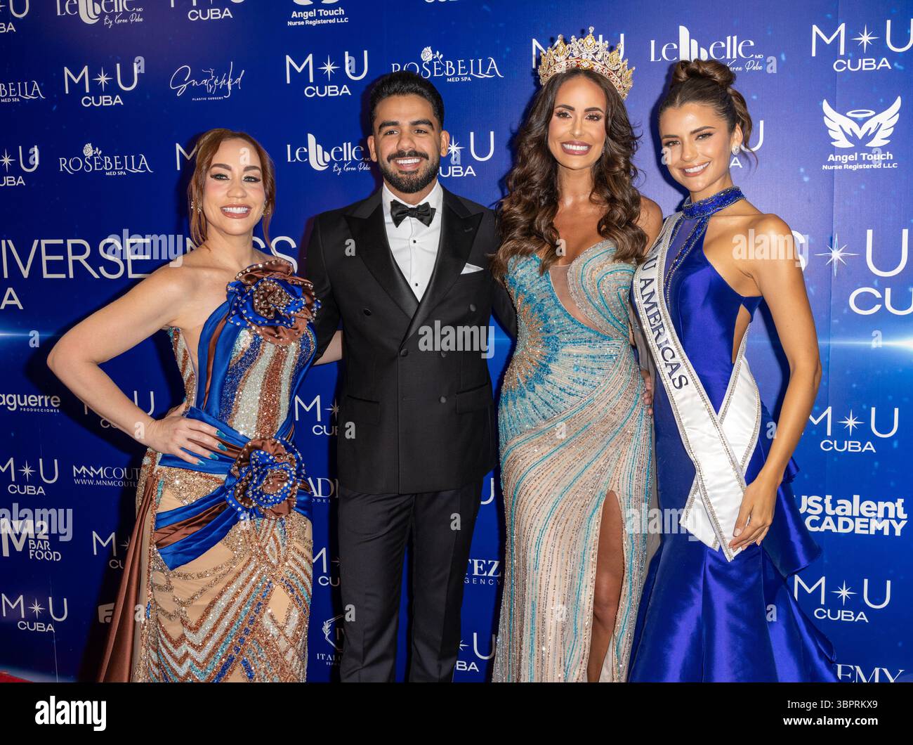 HIALEAH, FL-JULY 8: Tenay Rodriguez, Carlos Adyan, Miss Universe Cuba ...