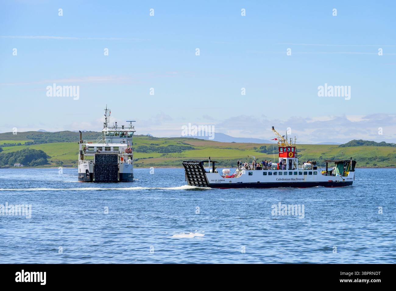 Two Caledonian MacBrayne Ferries, Loch Shira and Isle of Cumbrae ...