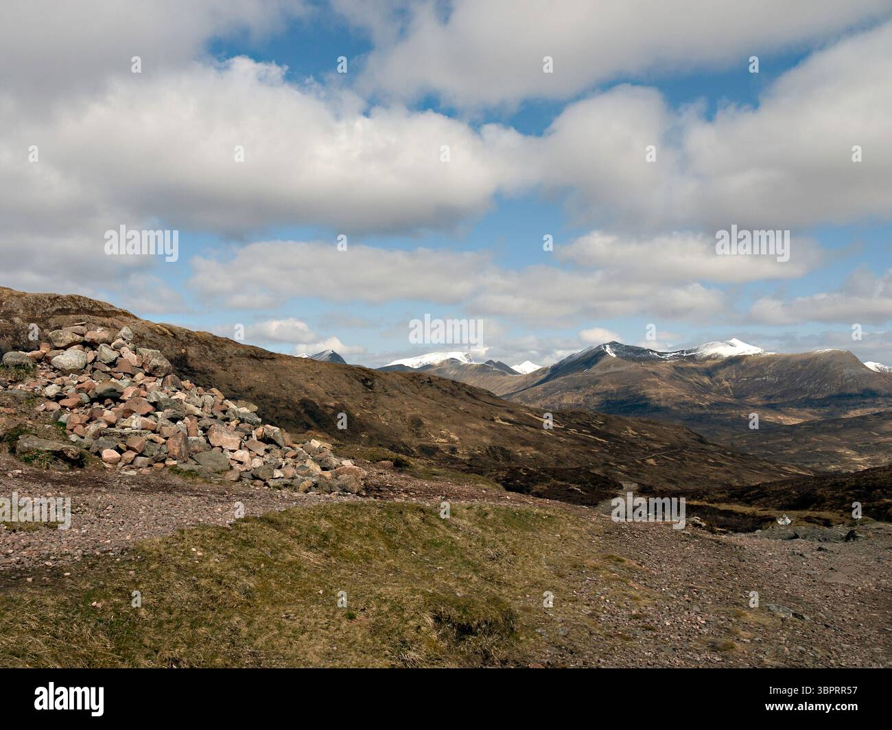 View north to Ben Nevis and The Mamores from the West Highland Way ...
