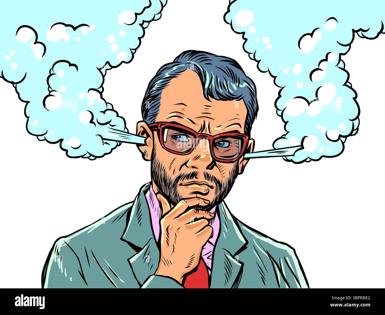 Thinking specialist Stock Vector Images - Alamy