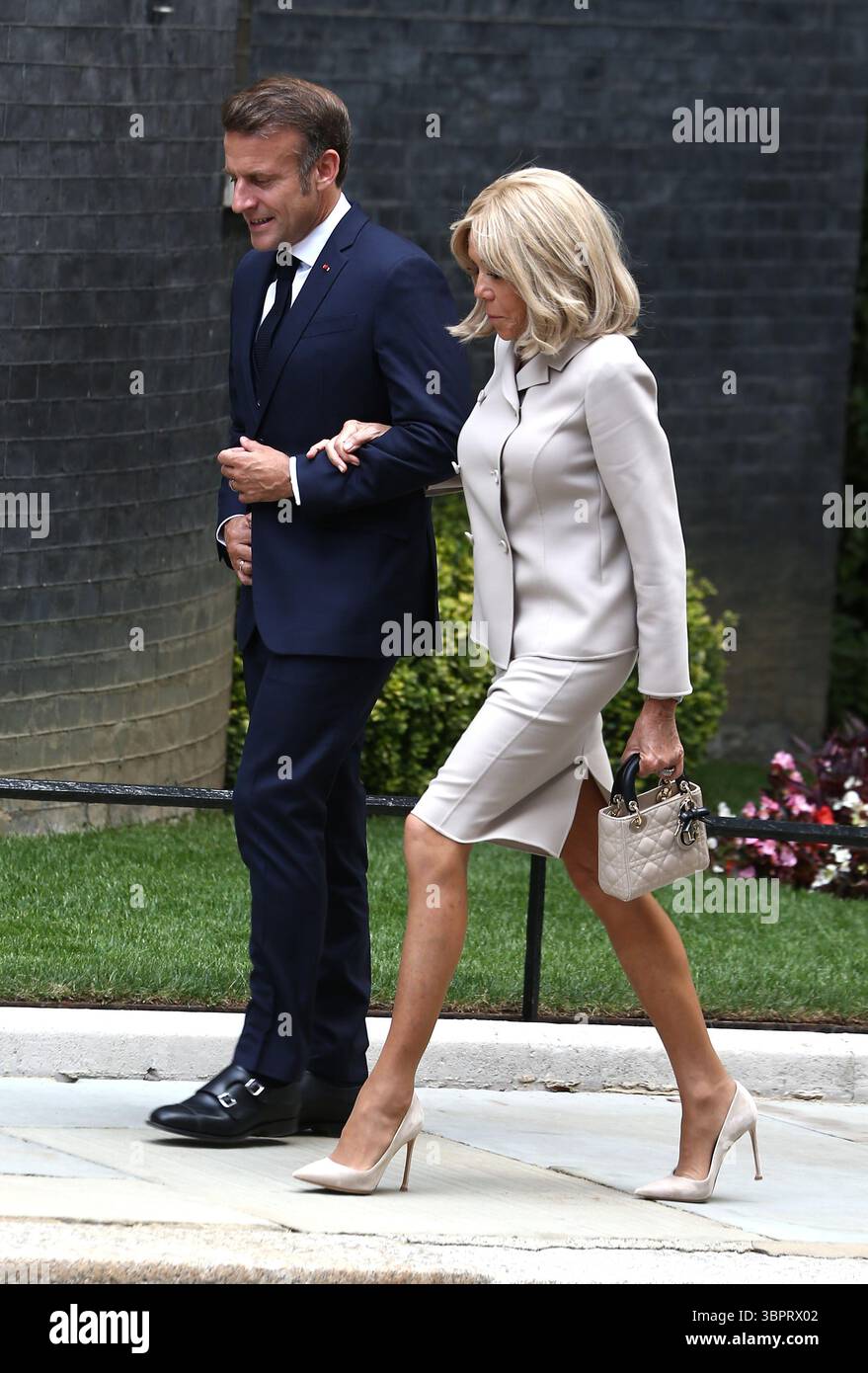 Emmanuel Macron, France's President and Brigitte Macron, France's first ...