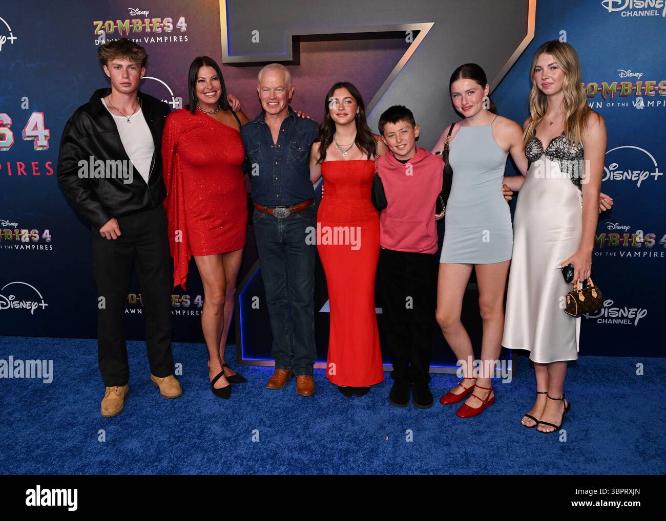 08 July 2025 - Hollywood, California - Ruve McDonough, Neal McDonough, Morgan Patrick McDonough ...