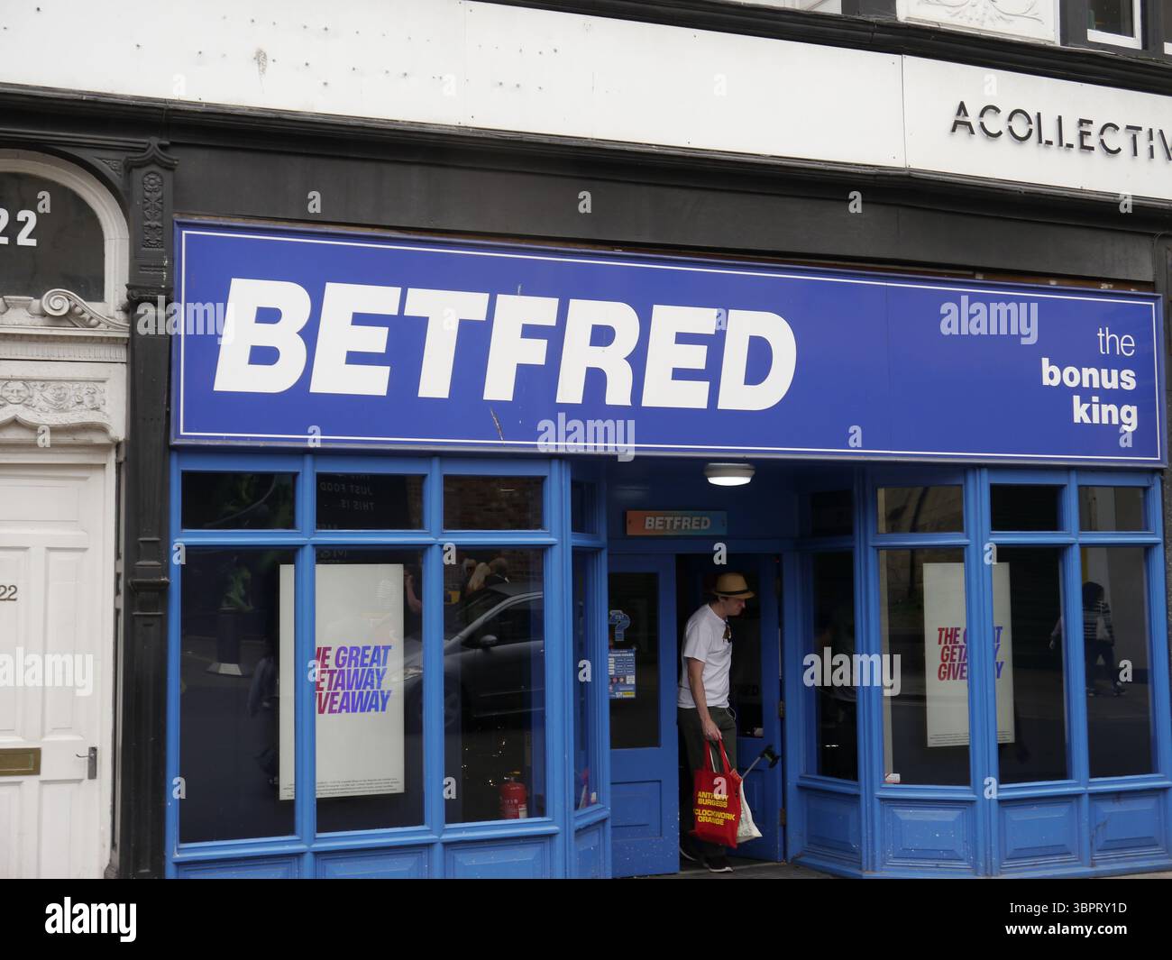 Bet Fred betting shop bookies Corporate logo signs in York City centre ...