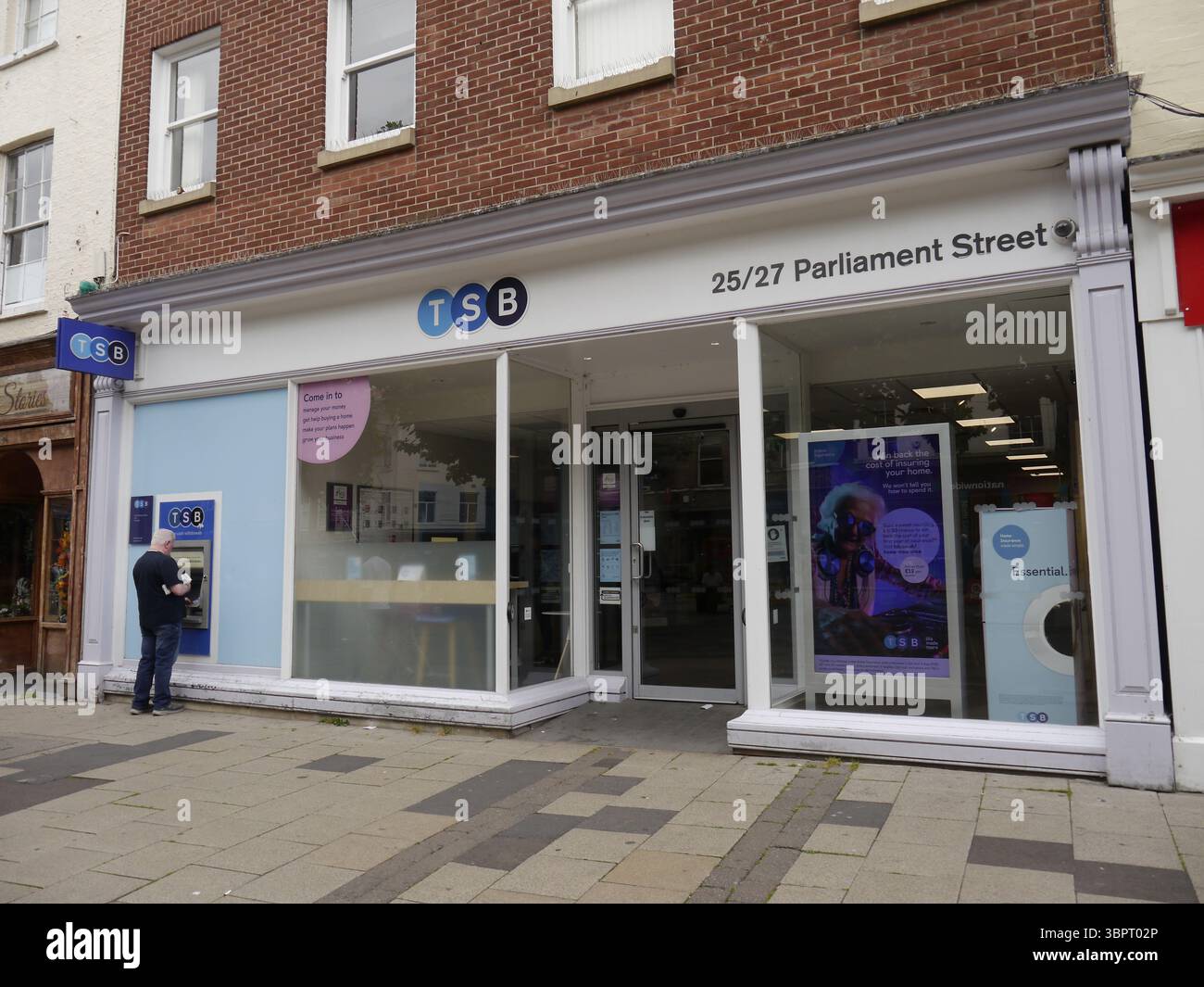 TSB bank Corporate logo signs in York City centre in June 2025 ...
