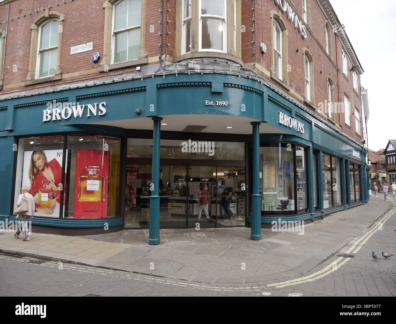 Browns department store Corporate logo signs in York City centre in ...