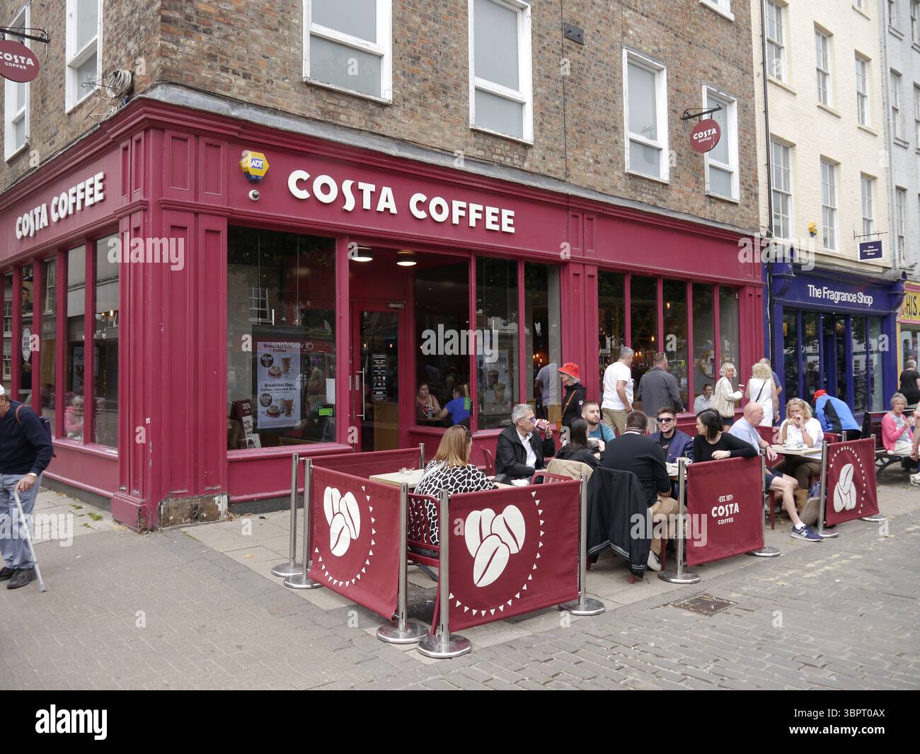 Costa Coffee Corporate logo signs in York City centre in June 2025 ...