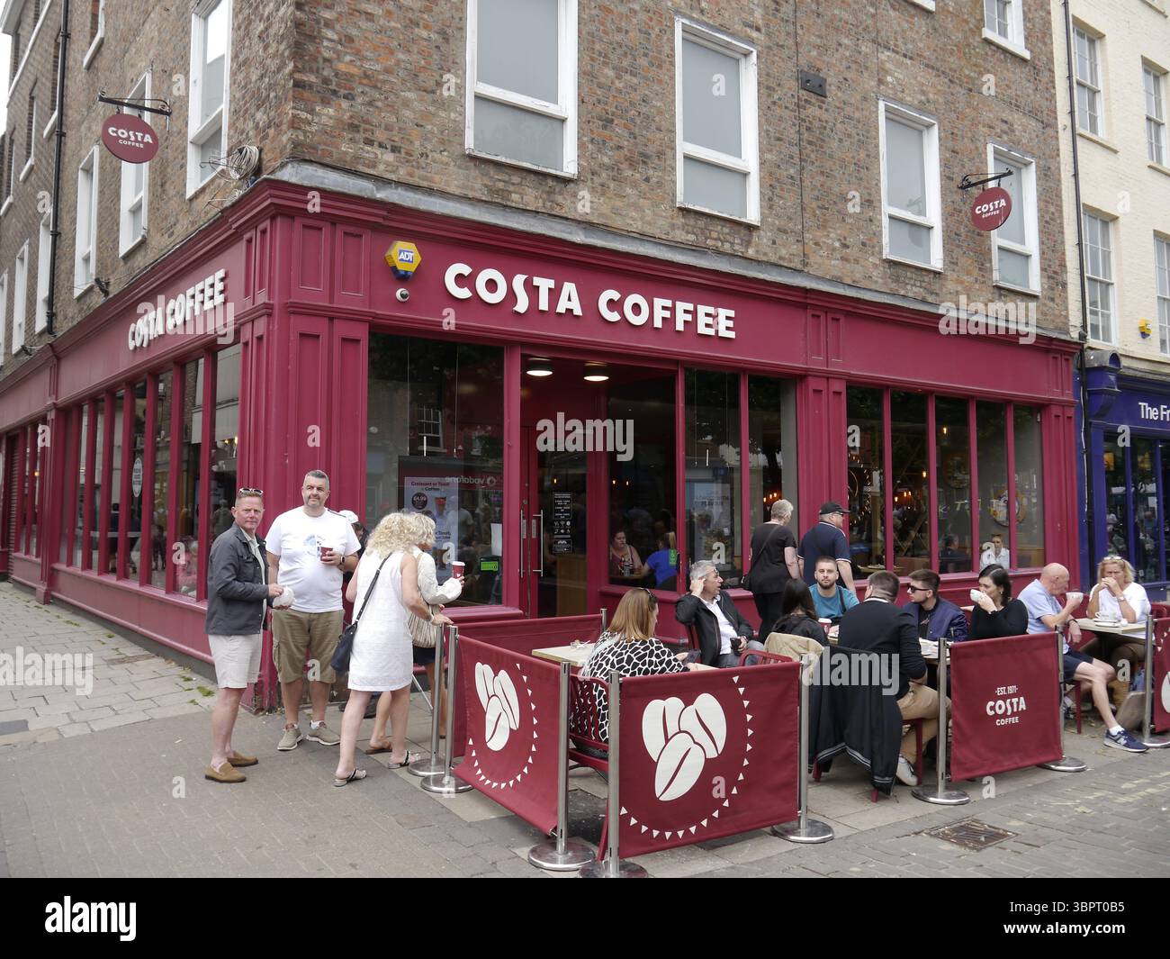Costa Coffee Corporate logo signs in York City centre in June 2025 ...