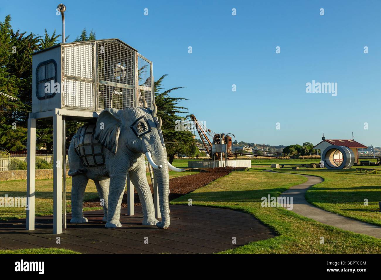 Giant Steampunk Elephant in Friendly Bay Steampunk Playground on the ...