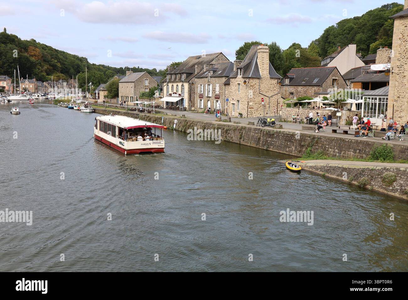 The Rance River, City of Dinan, Côtes d'Armor Department, Brittany ...