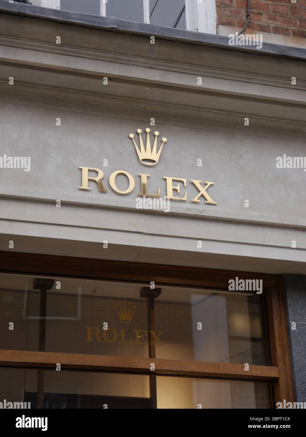 Rolex watches Corporate logo signs in York City centre in June 2025 ...