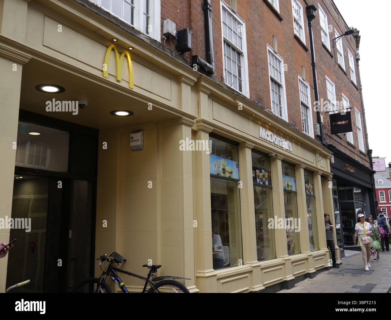 McDonald’s fast food burger chain just eat. Uber eats delivery service ...