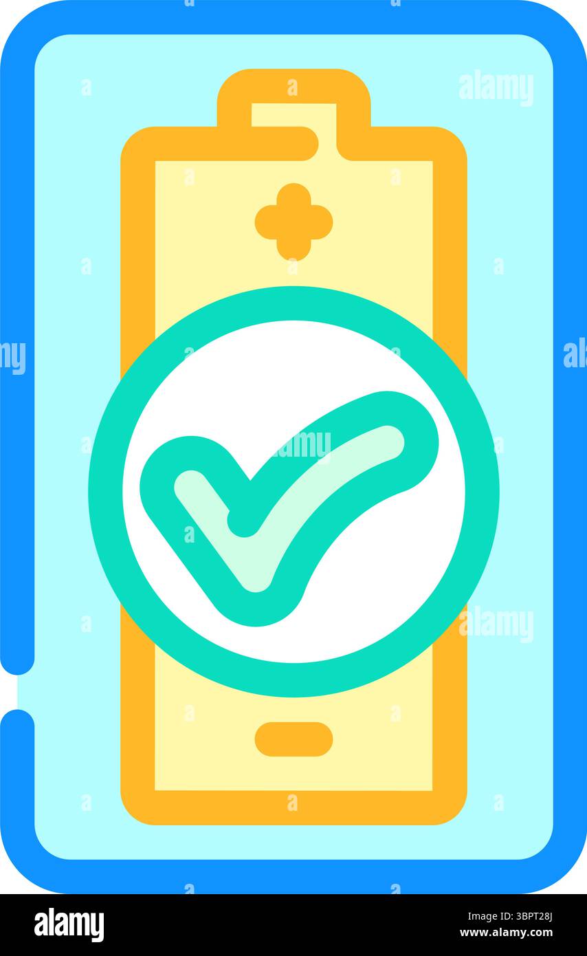 battery included color icon vector illustration Stock Vector Image ...