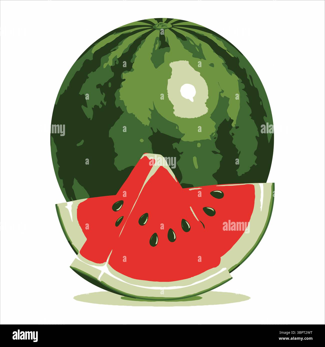 Sliced flat red sweet Stock Vector Images - Alamy