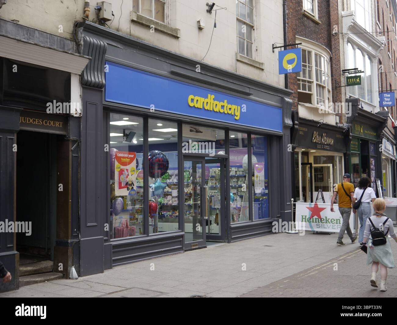 card factory cardfactory Corporate logo signs in York City centre in ...