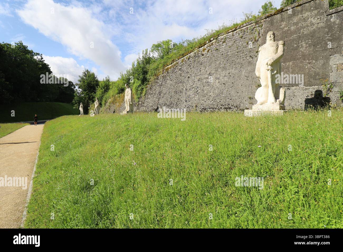 Statues of Marshals, city of Verdun, Meuse department, France Stock ...