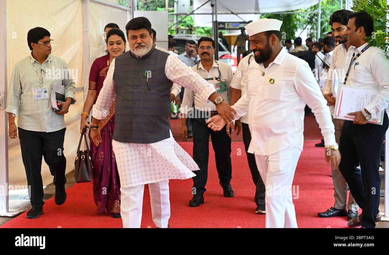 MUMBAI, INDIA - JULY 9: Uday Samant, Minister of Marathi Language of ...