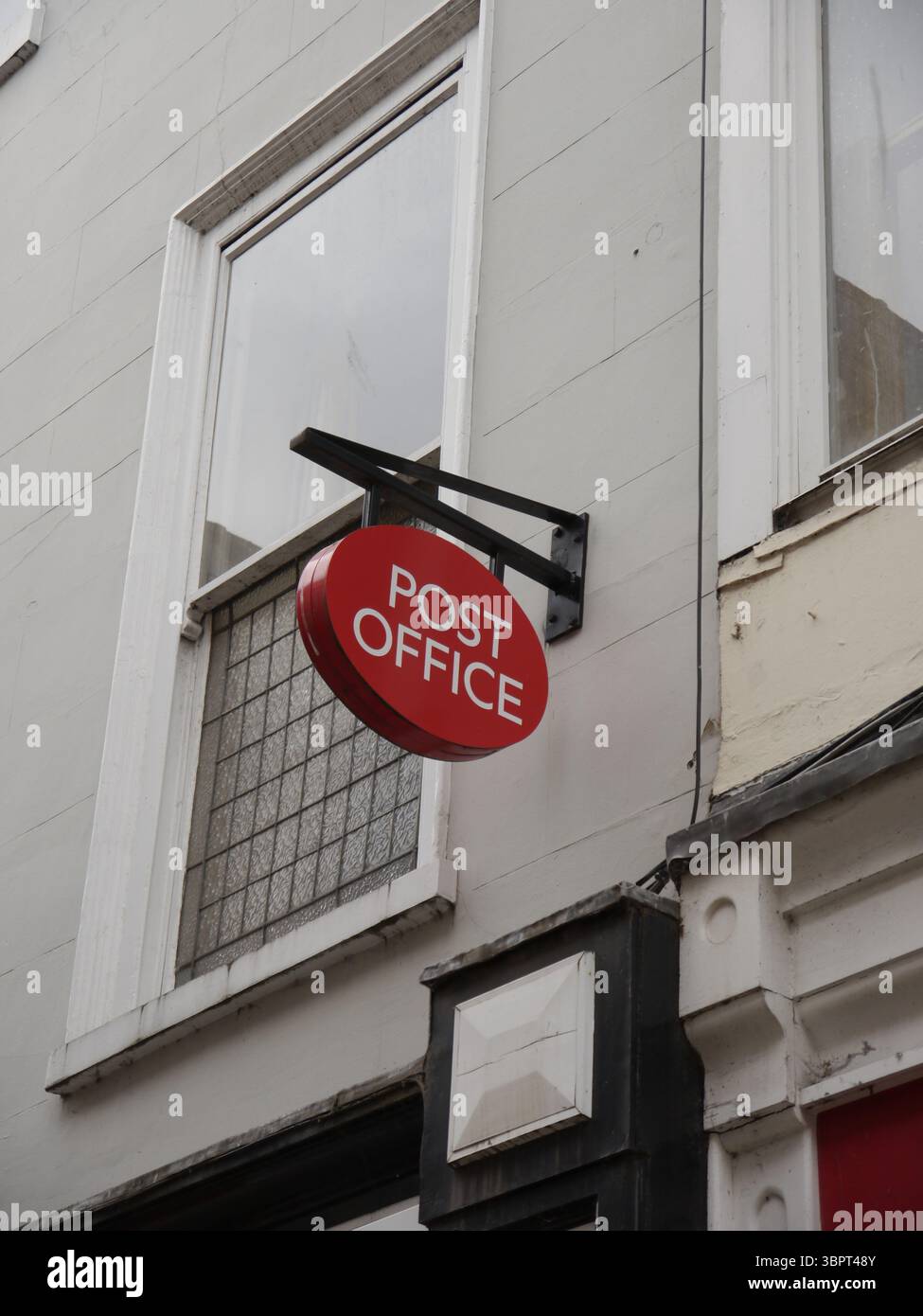 The Post Office Corporate logo signs in York City centre in June 2025 ...