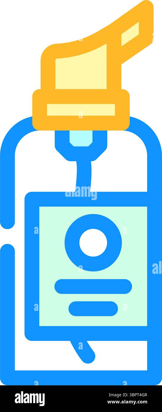 travel size liquid soap color icon vector illustration Stock Vector ...