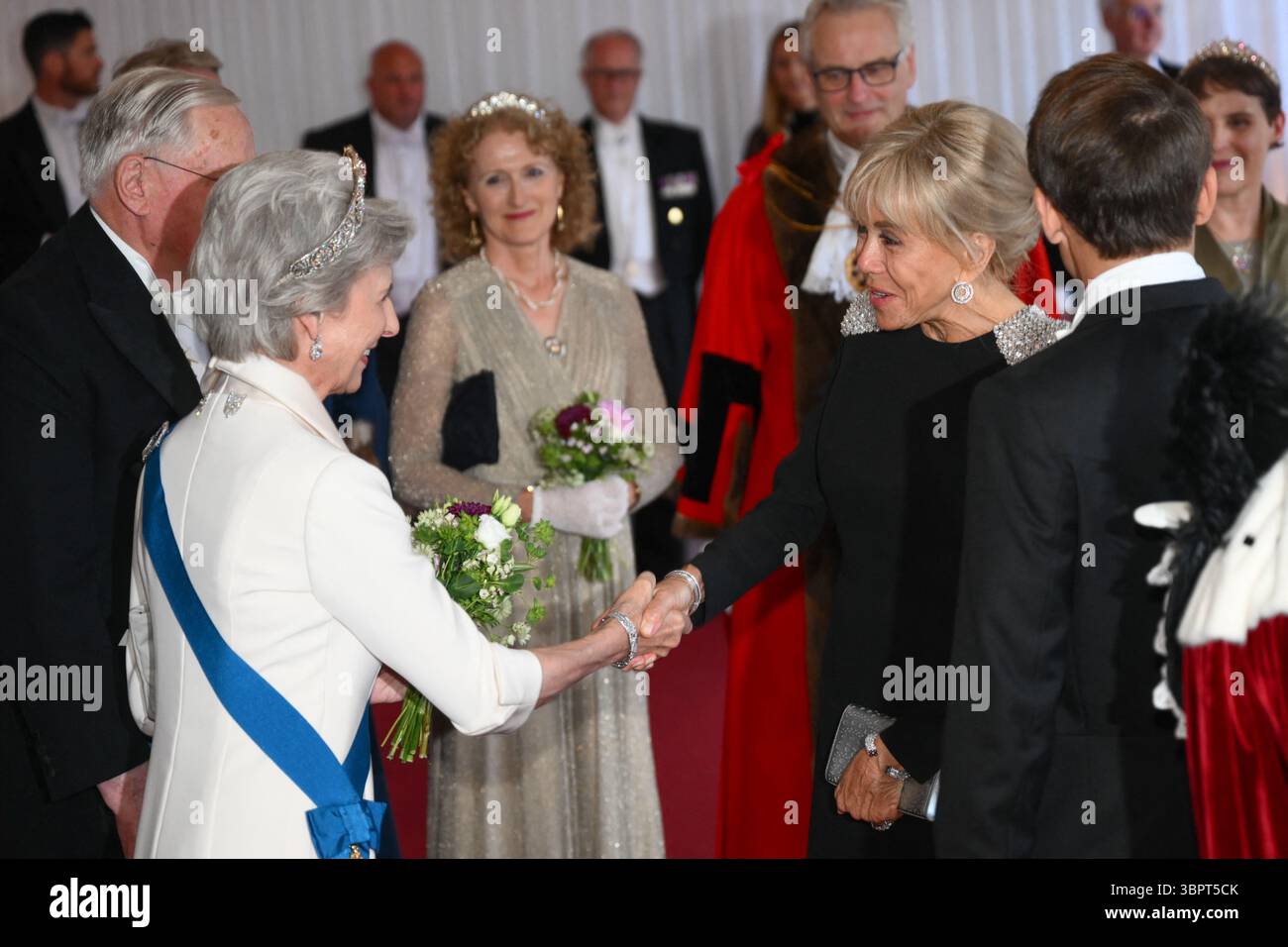 London, UK. 09th July, 2025. Duchess of Gloucester and Brigitte Macron ...