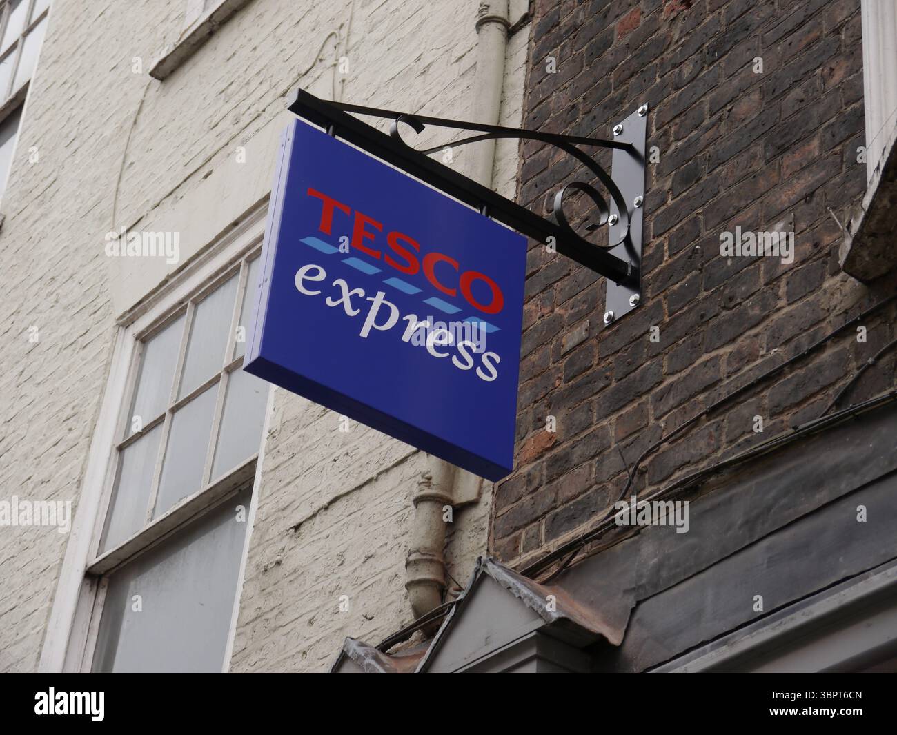 Tesco, express Corporate logo signs in York City centre in June 2025 ...