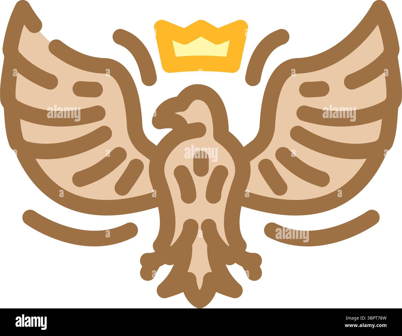 eagle heraldic color icon vector illustration Stock Vector Image & Art - Alamy