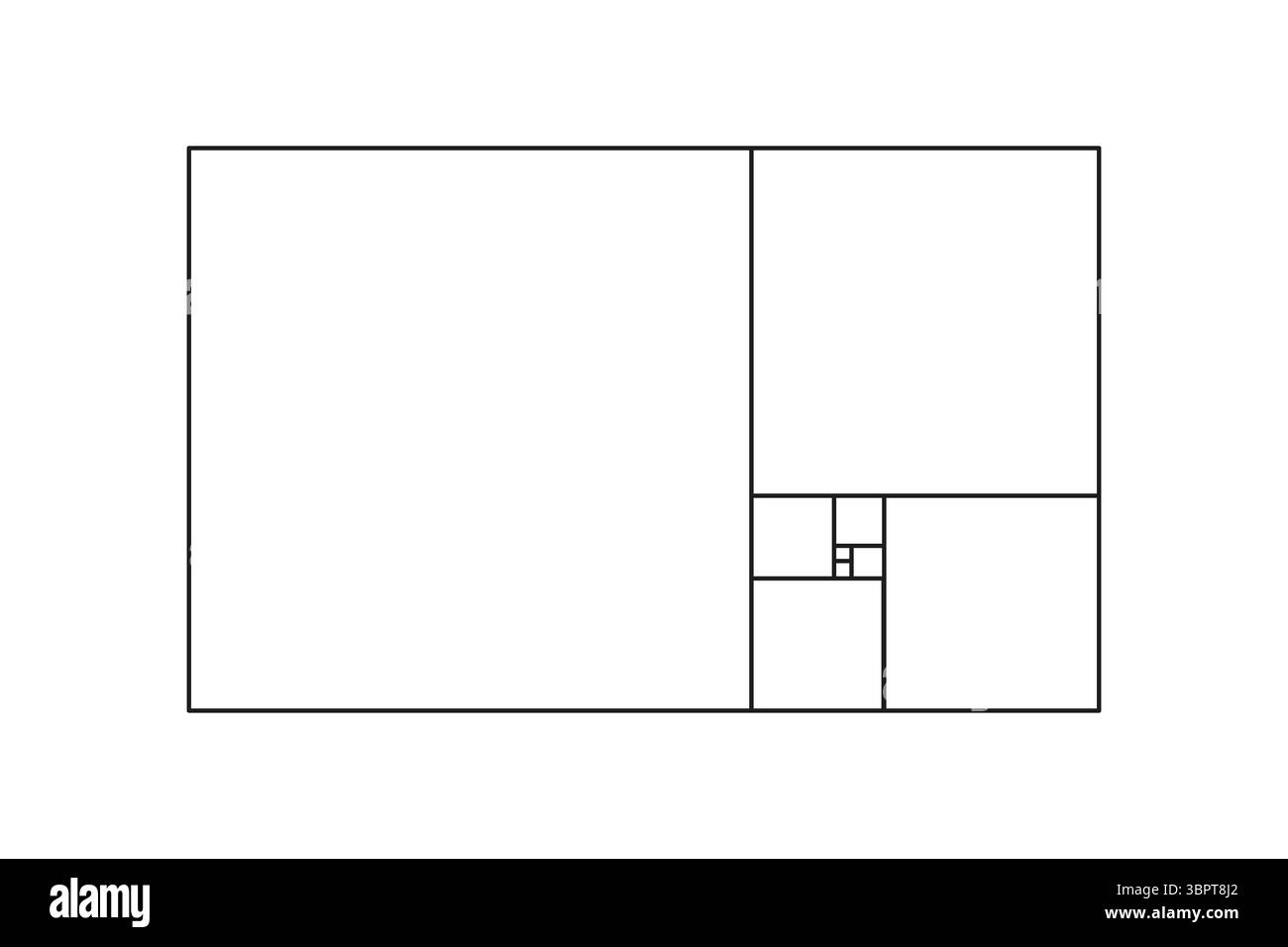 Golden ratio template. Divine, golden Proportion. Universal meanings ...