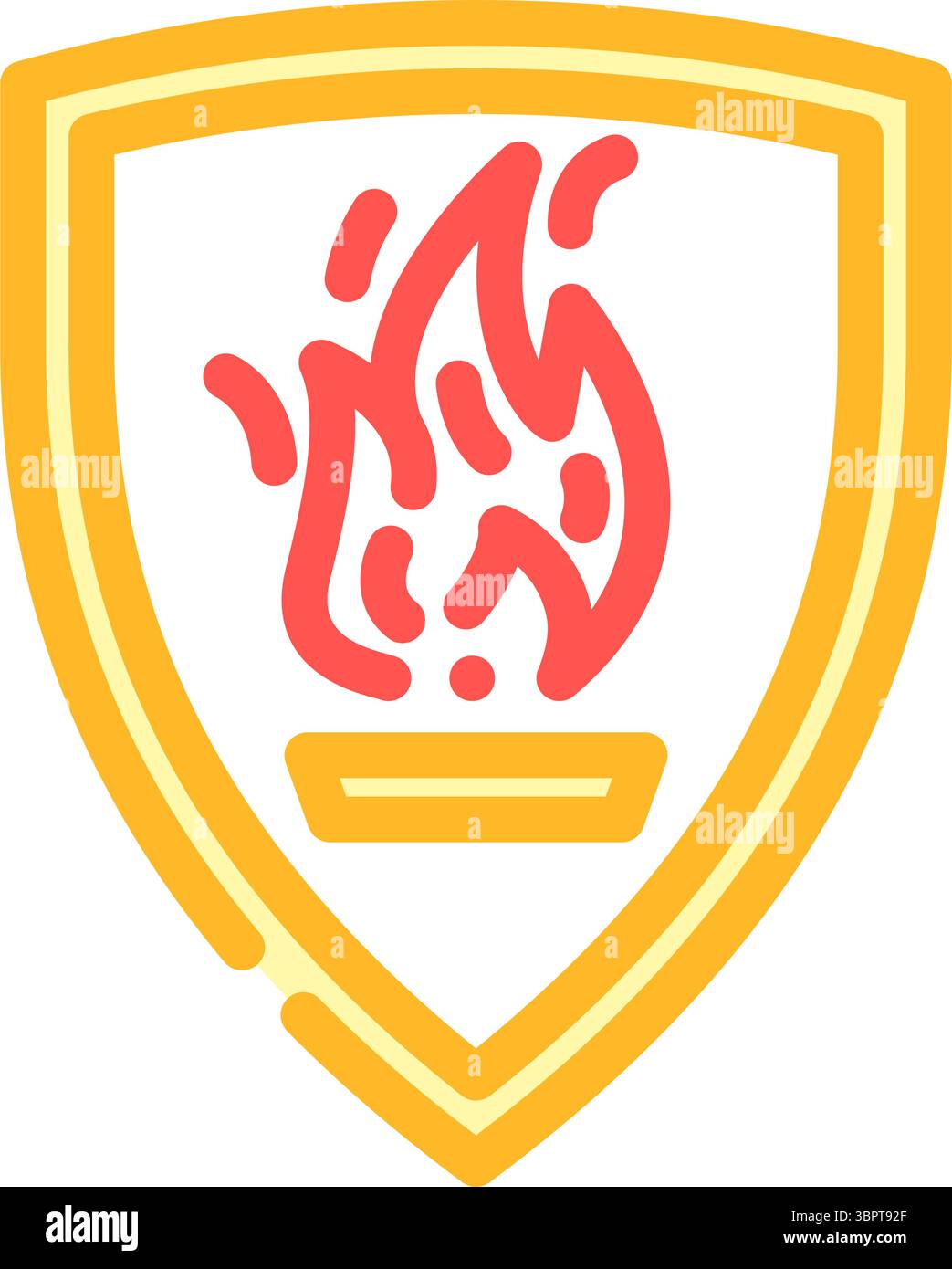 flame retardant color icon vector illustration Stock Vector Image & Art ...