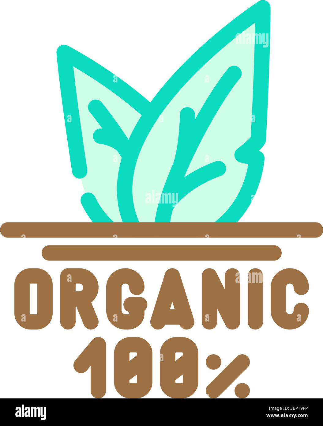 certified organic color icon vector illustration Stock Vector Image ...
