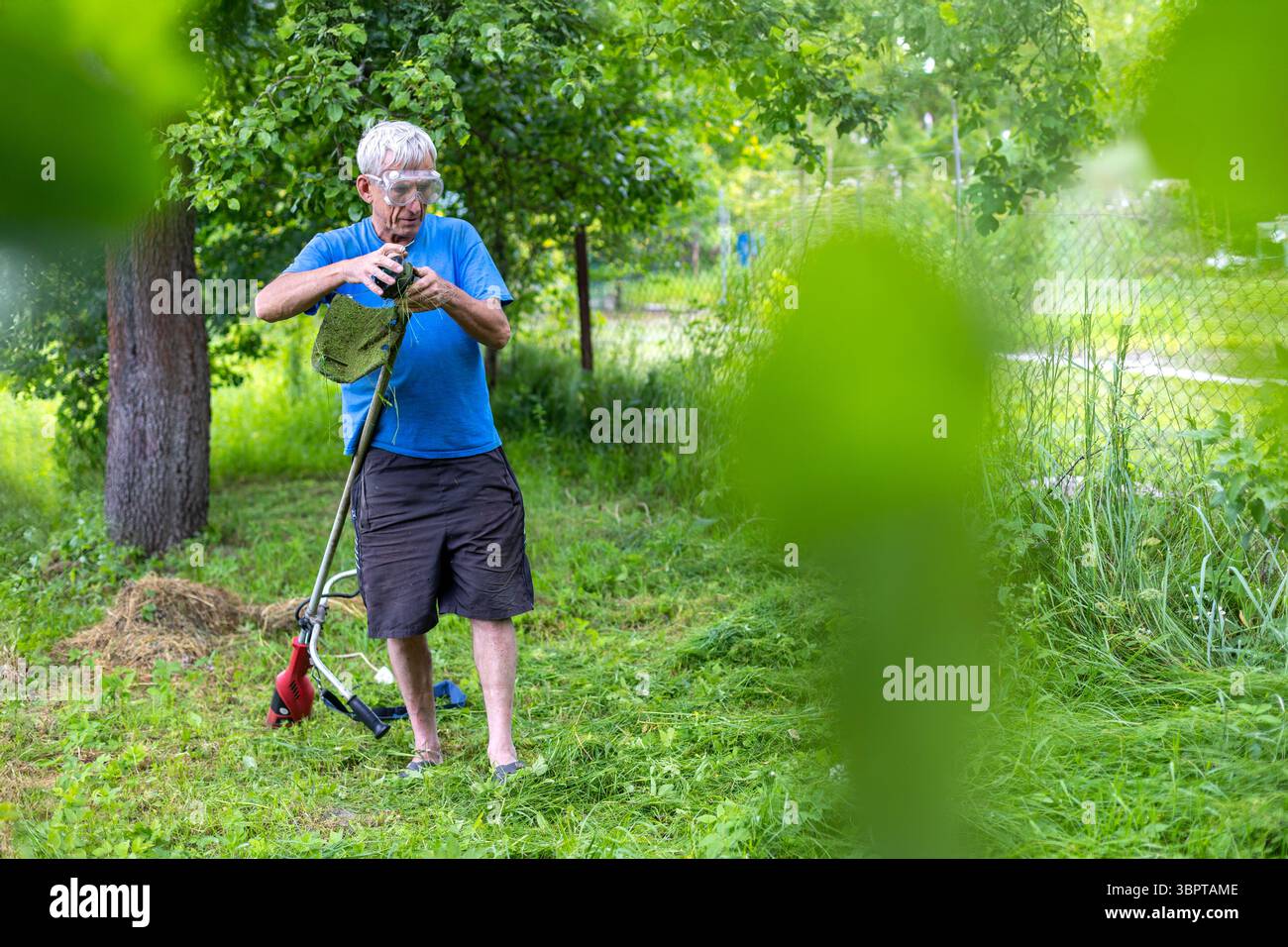 Mechanic wearing gloves inspects hi-res stock photography and images ...