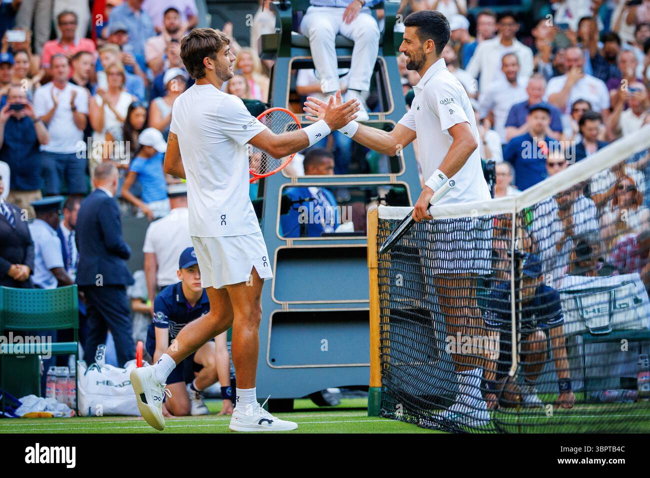 Novak Djokovic (SRB) during the Quarter Final match against Flavio ...