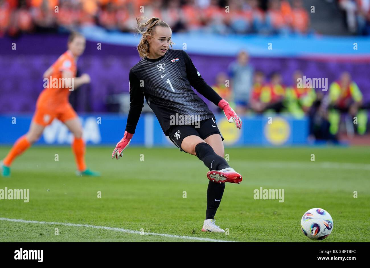 Netherlands Daphne van Domselaar during the UEFA Women's Euro 2025 ...