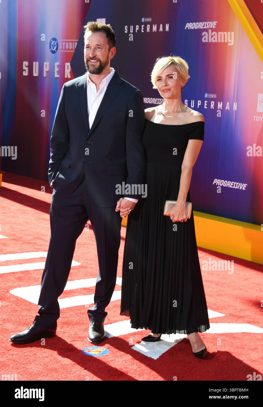 HOLLYWOOD, CALIFORNIA - JULY 07: (L-R) Noah Wyle and Sara Wells seen at ...