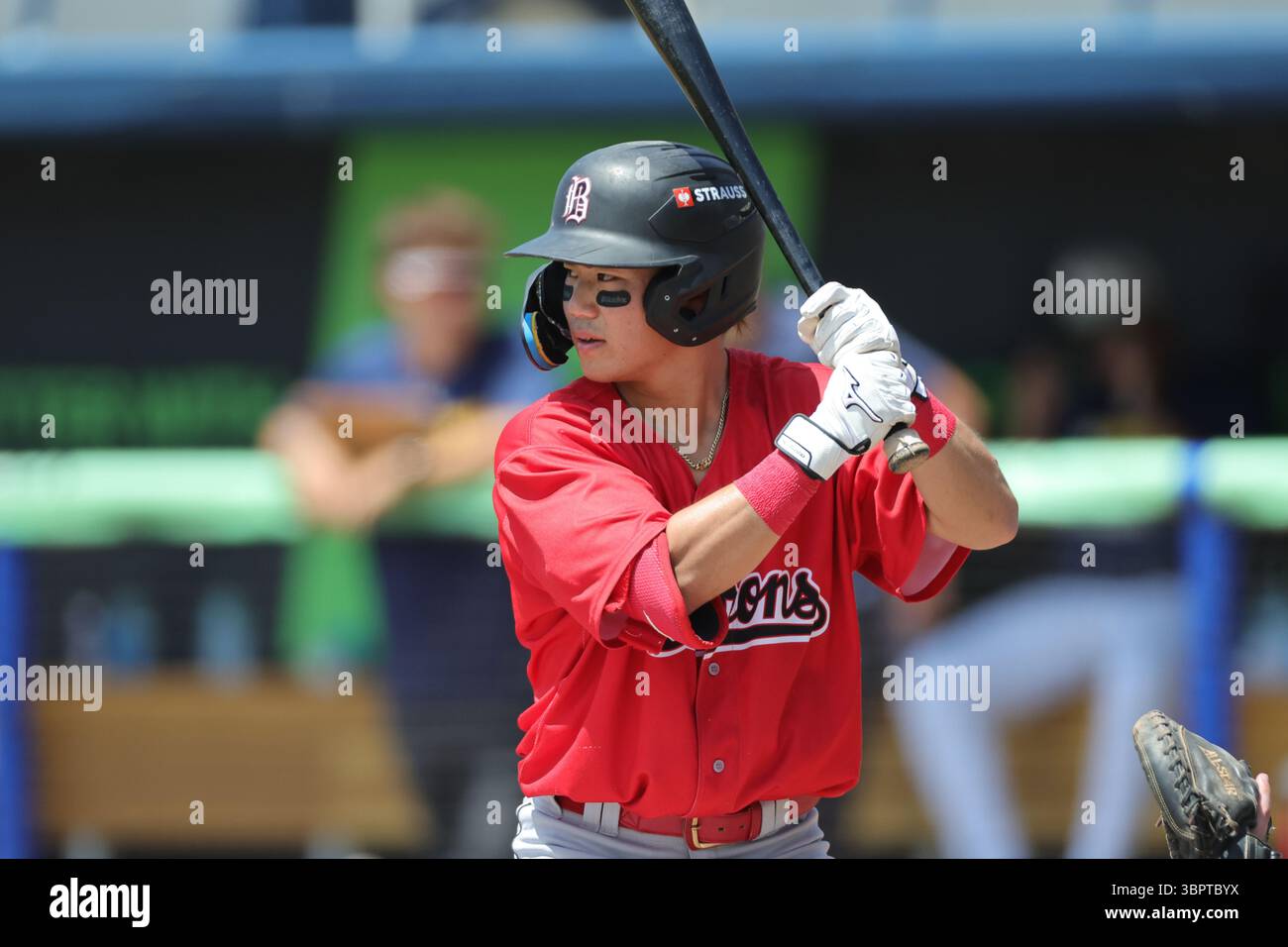 July 09, 2025: Birmingham Barons infielder Rikuu Nishida (13) at bat ...