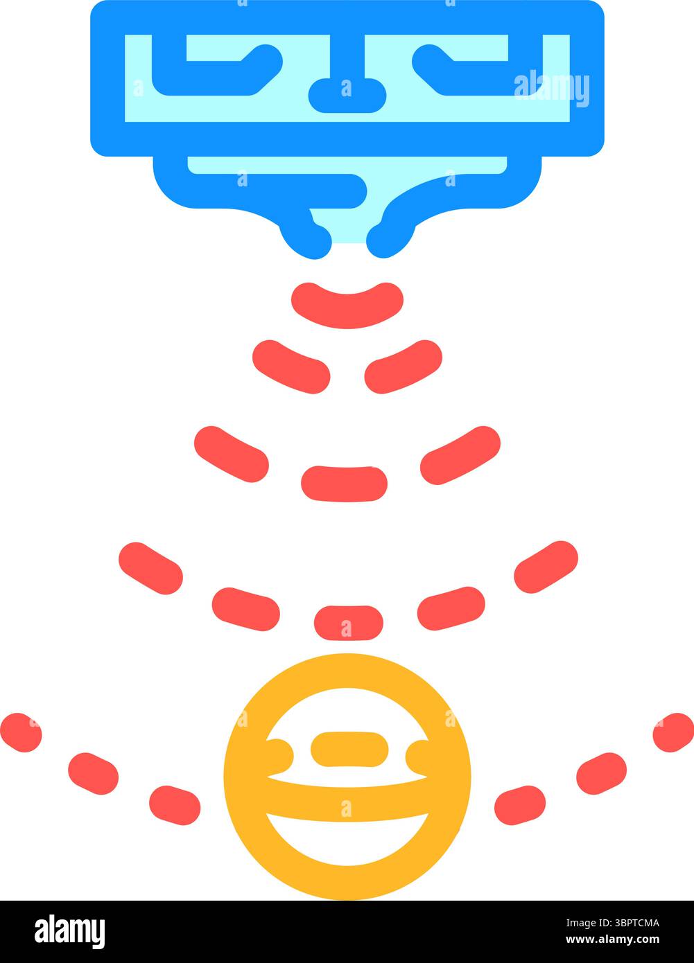 proximity sensor module color icon vector illustration Stock Vector ...