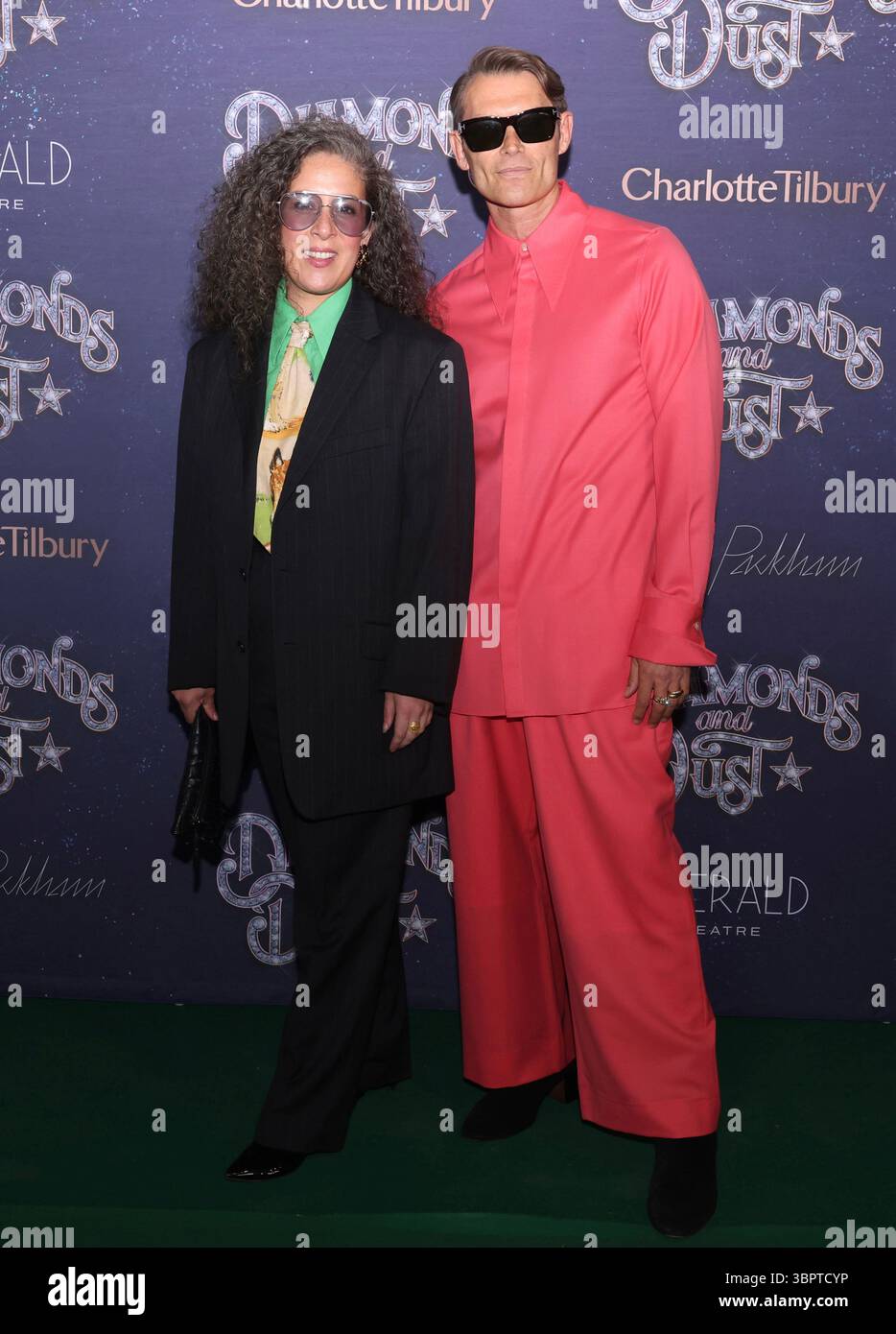 London, UK. Natalie Casey and John Partridge at the Diamonds and Dust ...