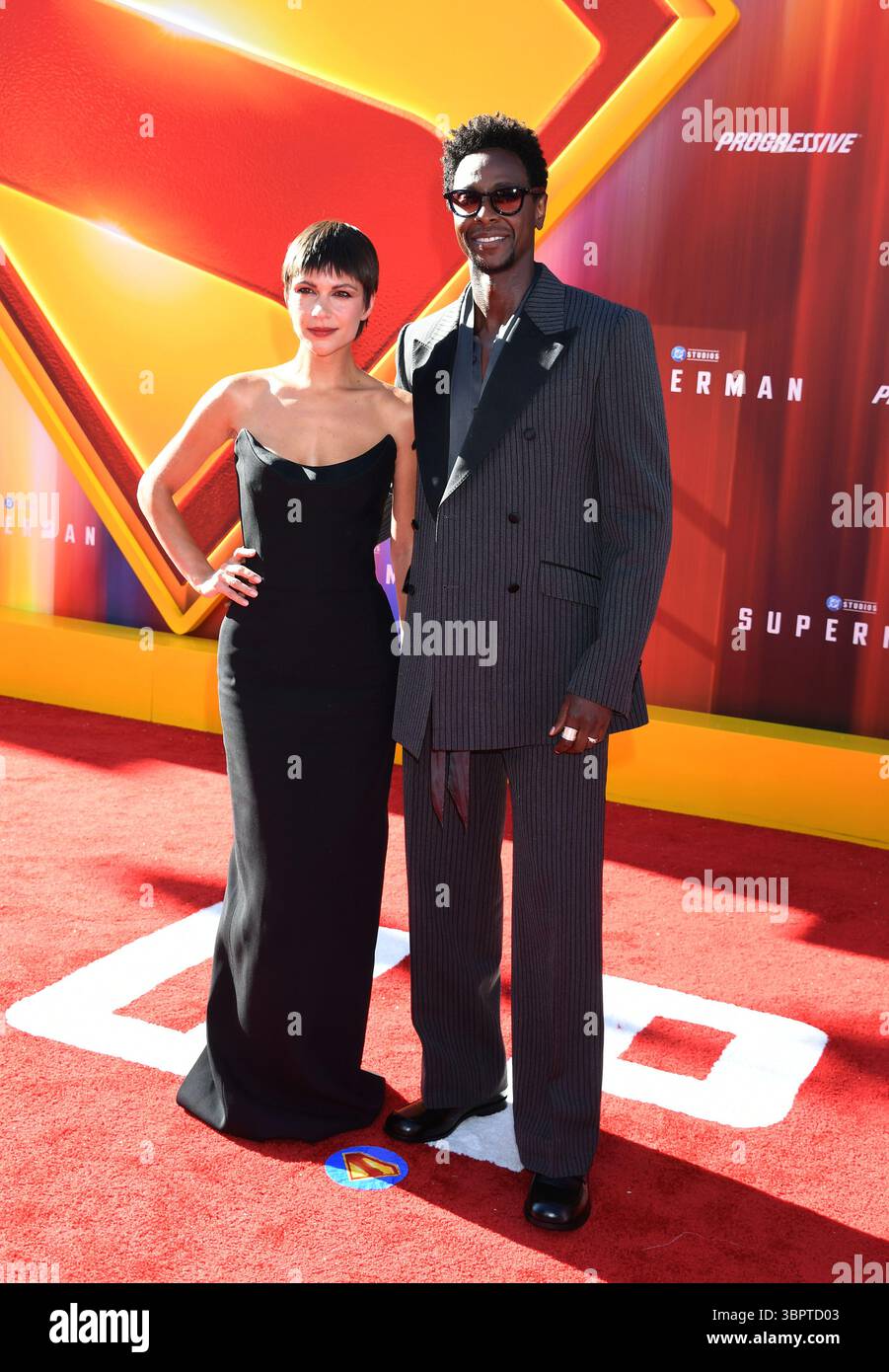 HOLLYWOOD, CALIFORNIA - JULY 07: (L-R) Adriana Gathegi and Edi Gathegi ...