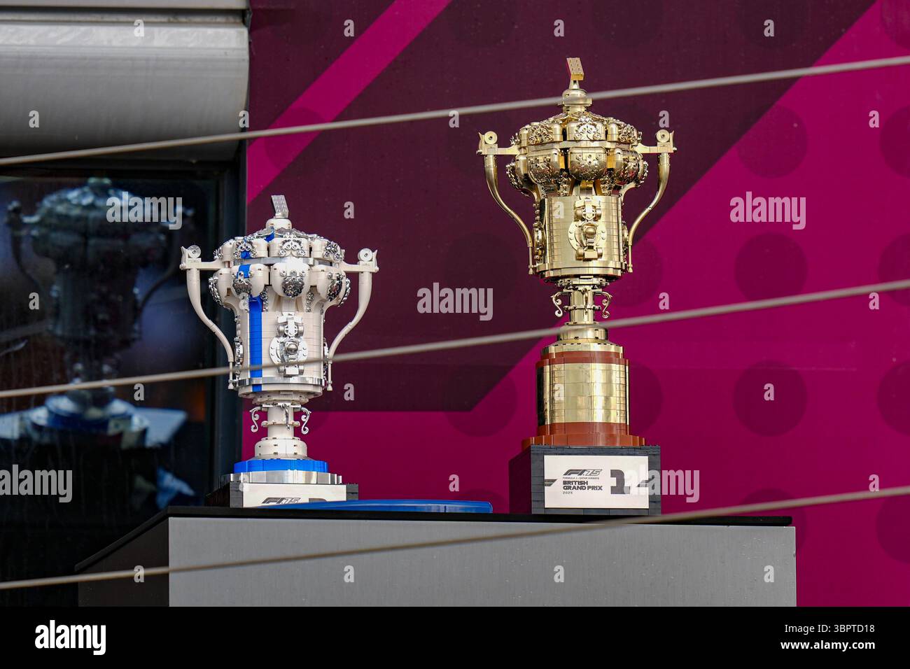 Trophies made of Lego during the FORMULA 1 QATAR AIRWAYS BRITISH GRAND ...