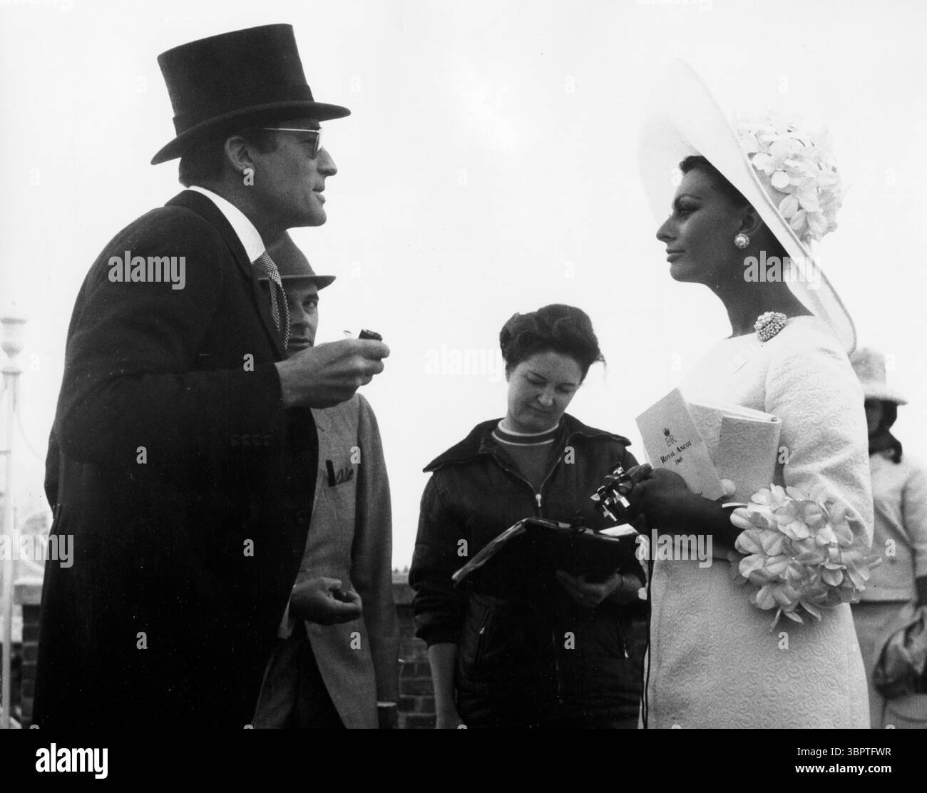 Gregory Peck and Sophia Loren discuss a scene during the making of ...
