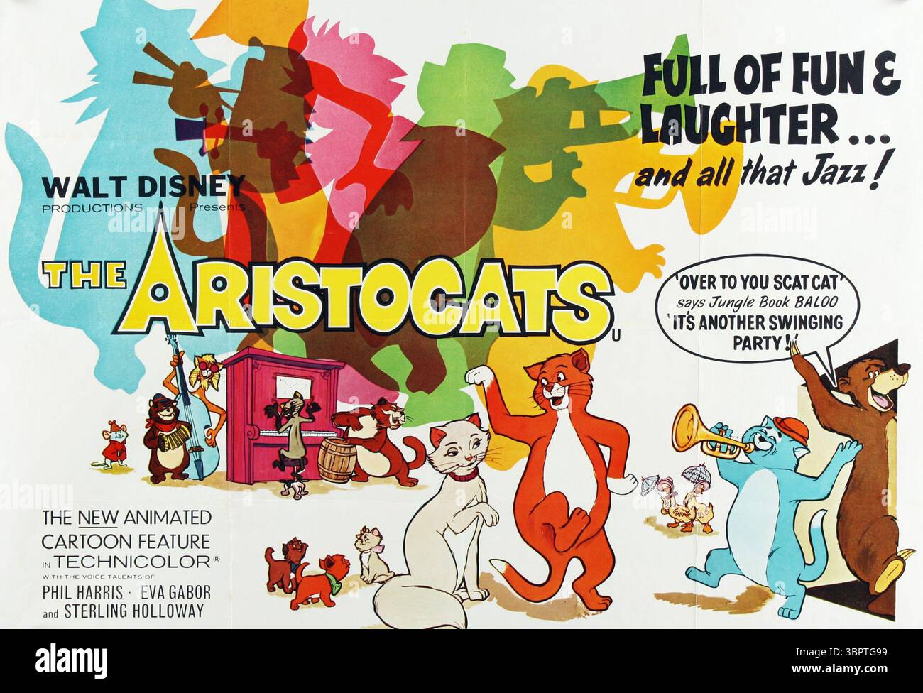 "The Aristocats" - UK Poster 1970 / File Reference # 34900-812THA Stock ...