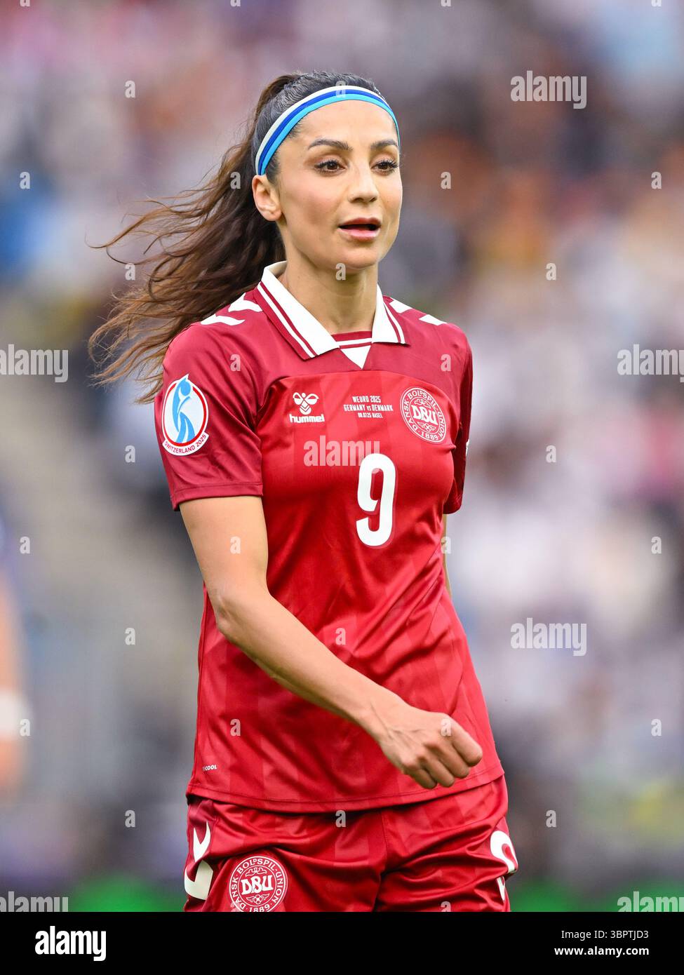 BASEL - Nadia Nadim of Denmark during the European Championship Group C ...