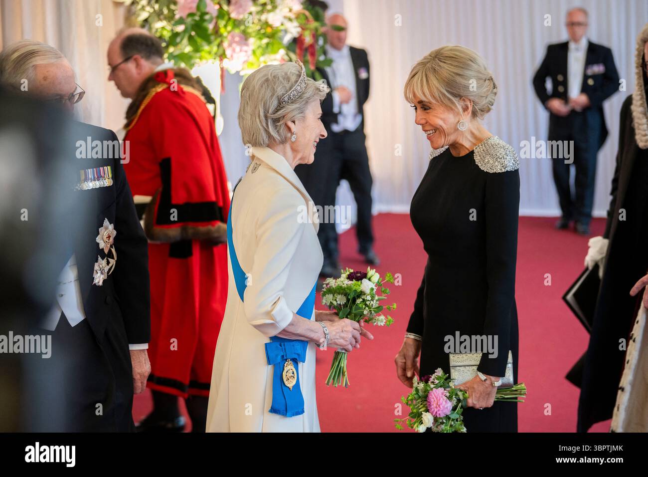 London, UK. 09th July, 2025. French President's wife Brigitte Macron is ...