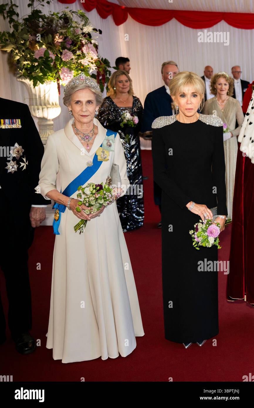 London, UK. 09th July, 2025. French President's wife Brigitte Macron is ...