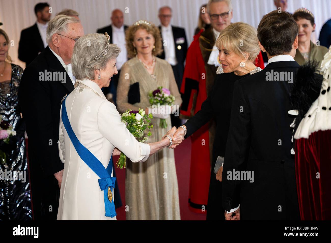 London, UK. 09th July, 2025. French President's wife Brigitte Macron is ...