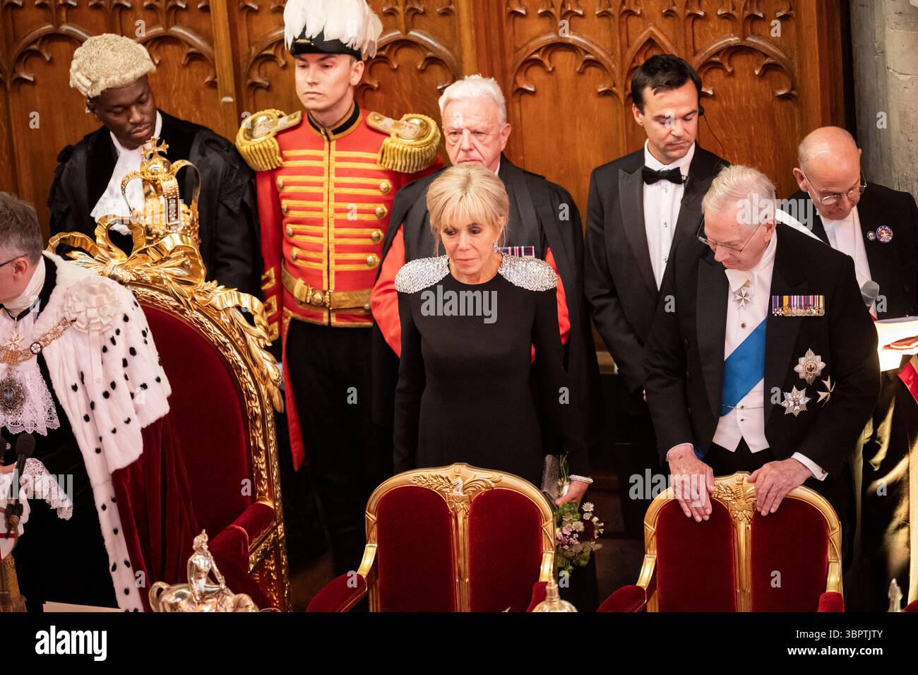 London, UK. 09th July, 2025. France's President Emmanuel Macron, his ...