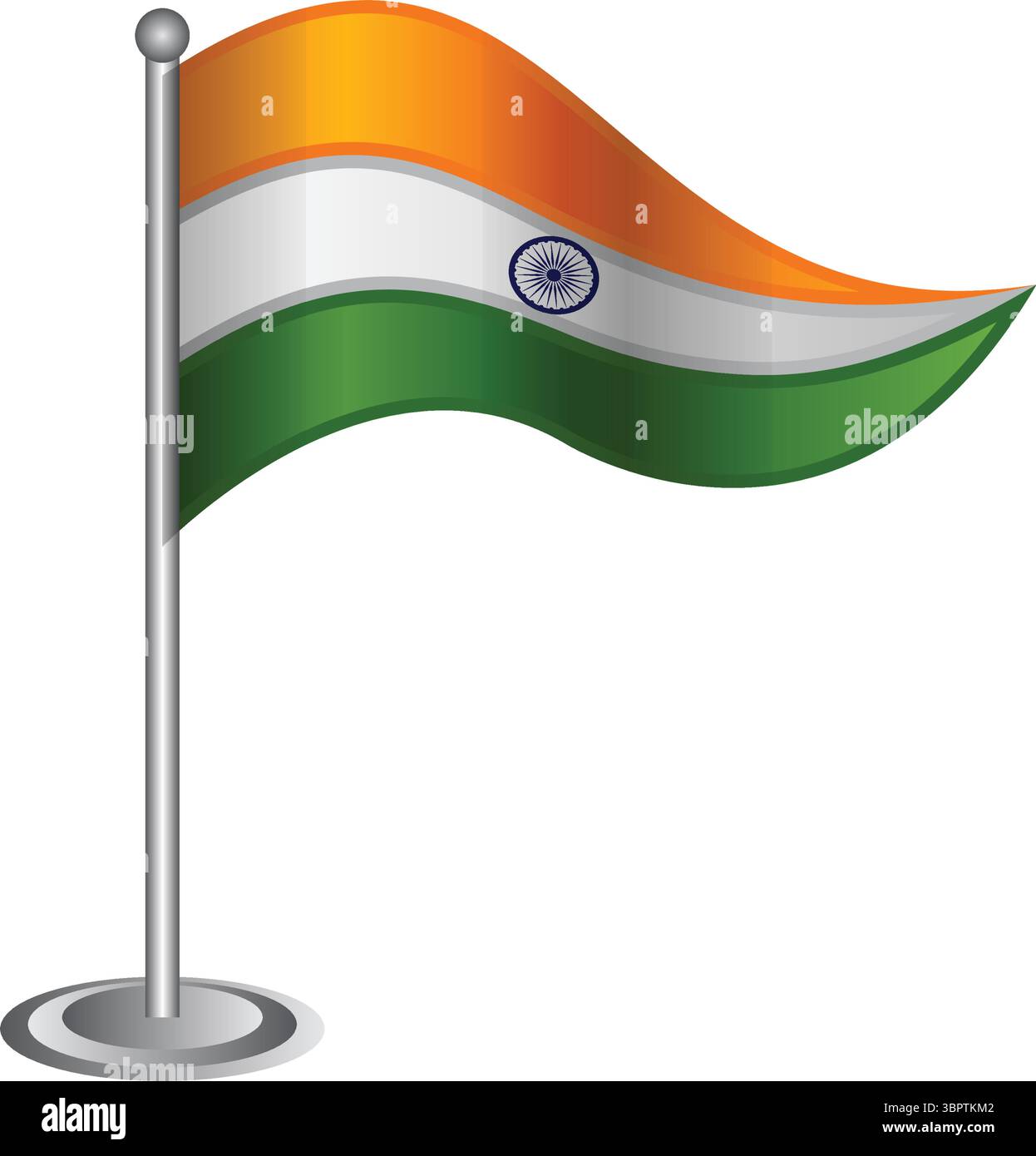 Indian flag icon clipart hi-res stock photography and images - Alamy