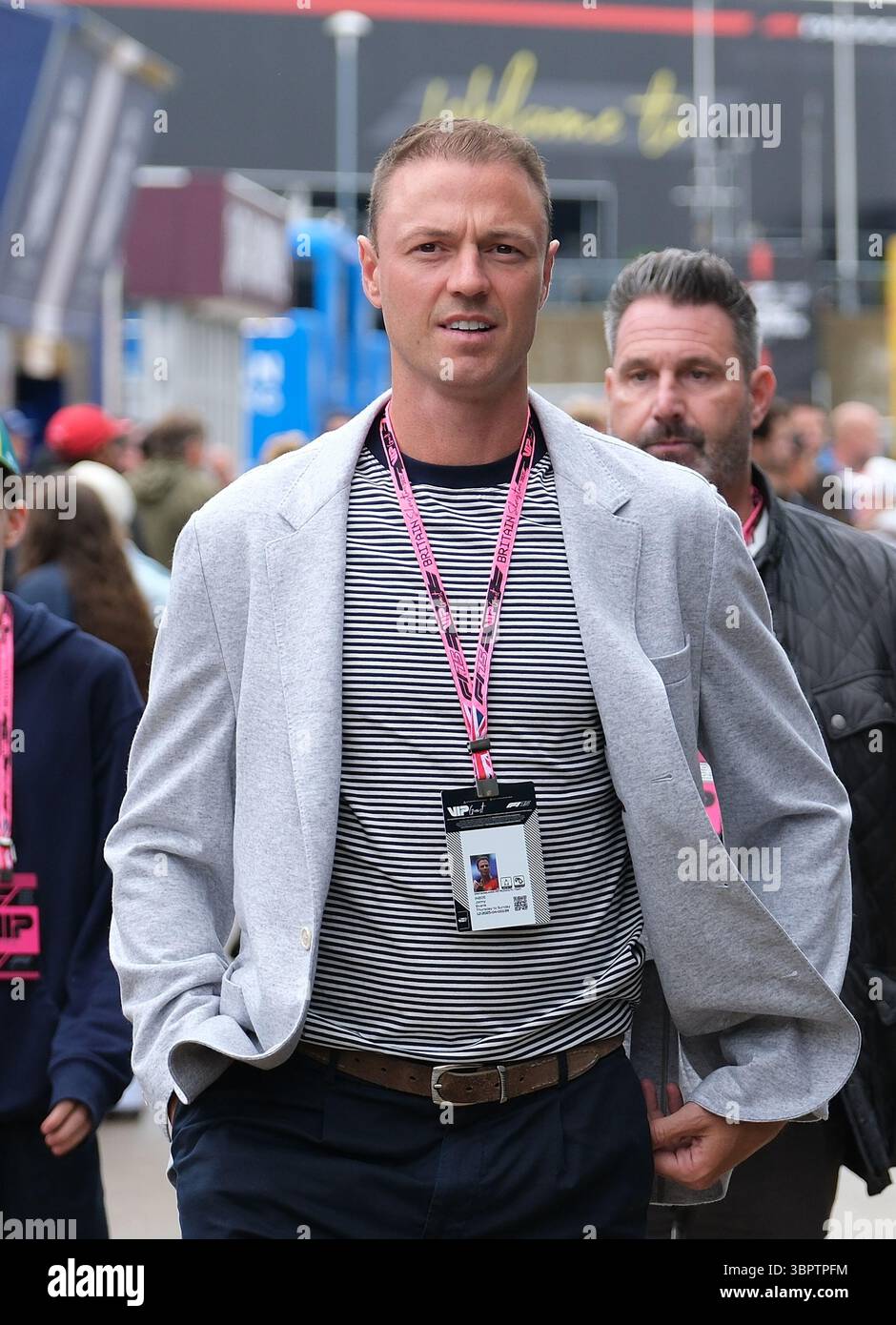Towcester, UK. 06th July, 2025. Former professional footballer Johnny ...