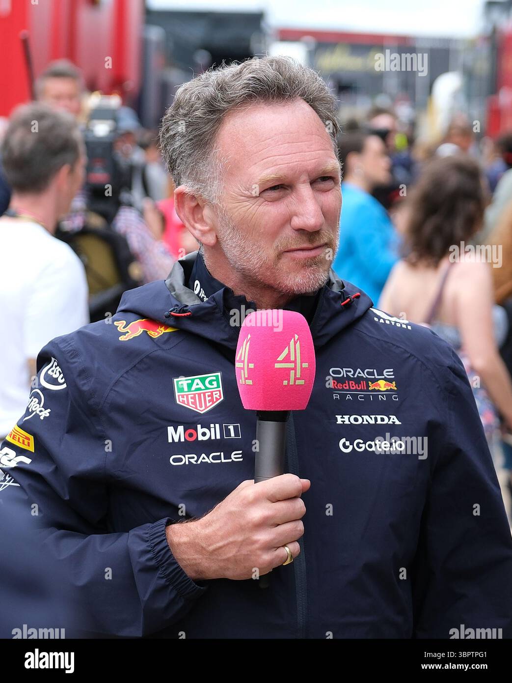Towcester, UK. 05th July, 2025. Oracle Red Bull Racing team principle ...